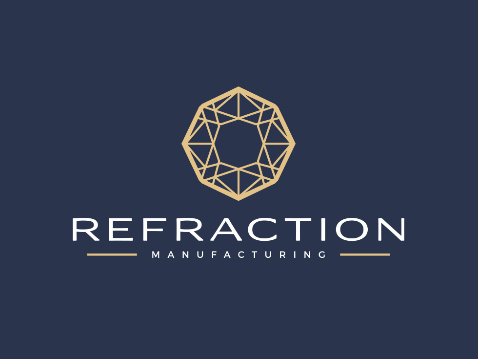 Refraction Manufacturing Logo by PANTER on Dribbble