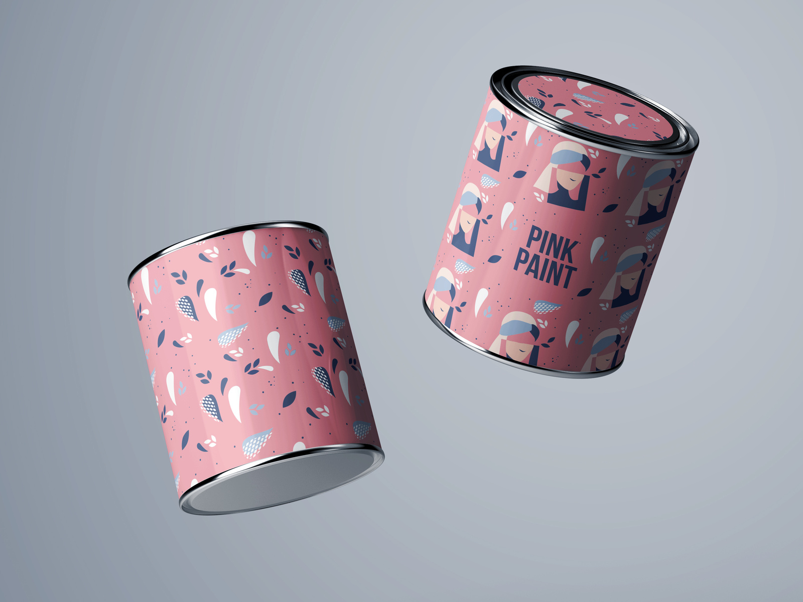Paint can patterns by Joseph Chernashki for perspektiva on Dribbble