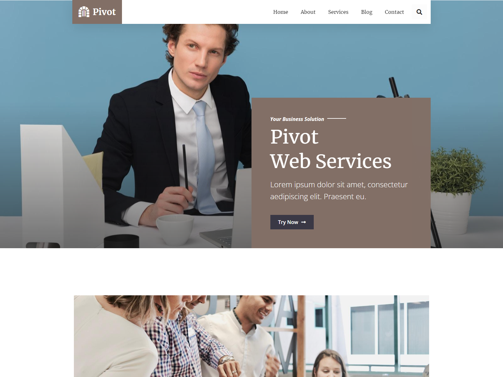 Pivot Web Agency Wordpress Website Design by Zamina Khatun on Dribbble