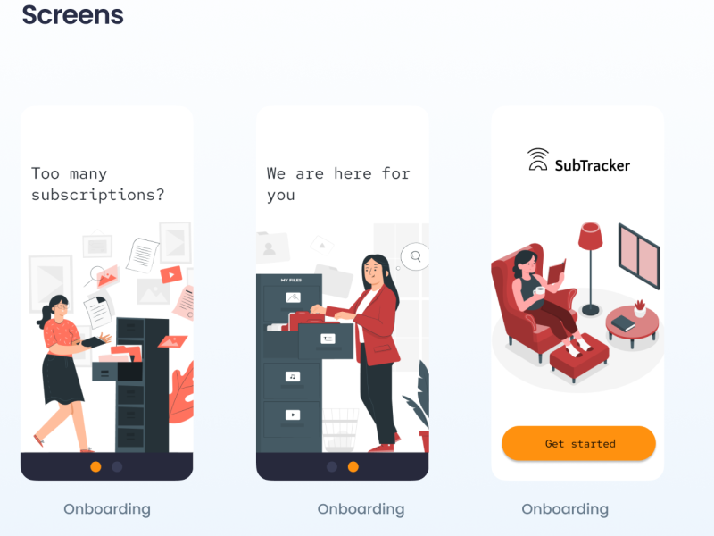 Subtracker by Faryal zahid on Dribbble