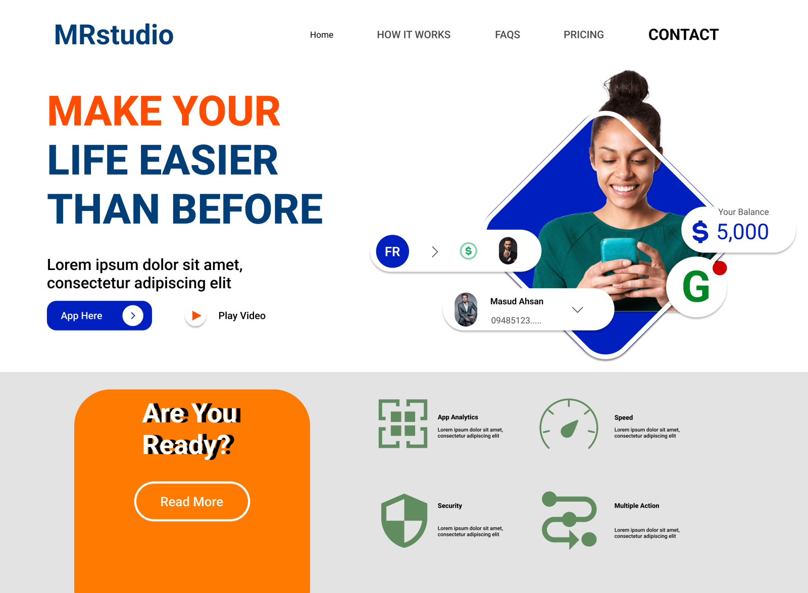 WEB UI Hero section by Robayet Ferdous Ratul on Dribbble