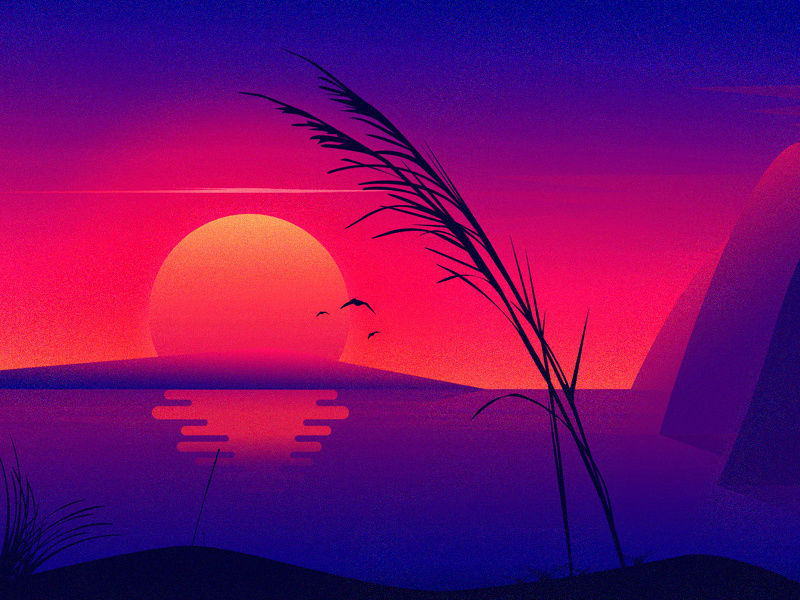 Sundowners by shelltent on Dribbble
