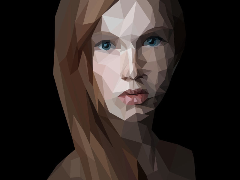 Polygon Portrait by Franziska Becker on Dribbble