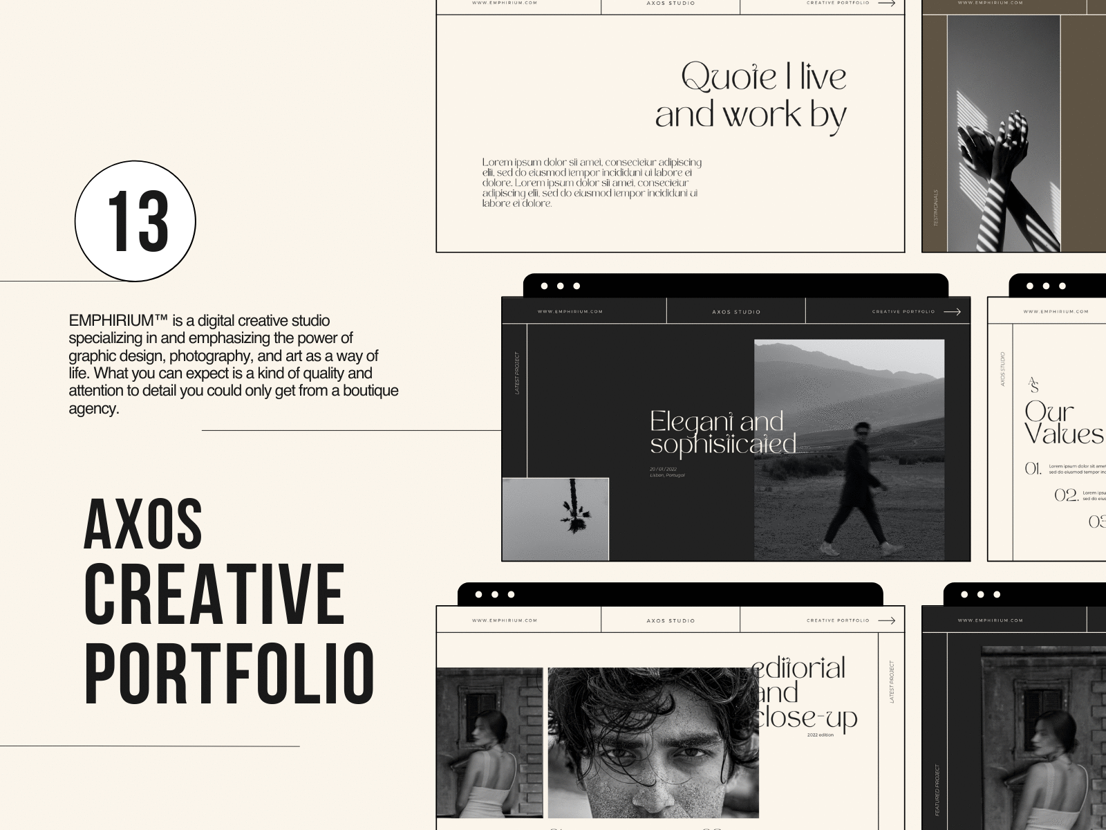Axos | Creative Portfolio | Canva by Emphirium™ on Dribbble