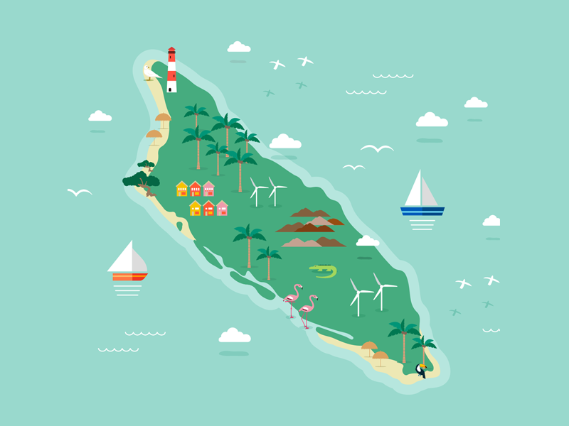 Aruba Island by Caro Nicastro on Dribbble