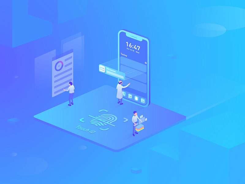 Stereoscopic illustration animation by allure for New Beee on Dribbble