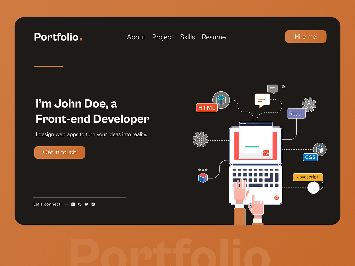 Portfolio Website by Maietry Prajapati on Dribbble