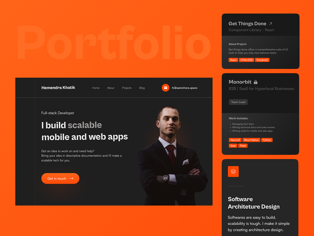 Browse thousands of Developer Portfolio Website images for design ...