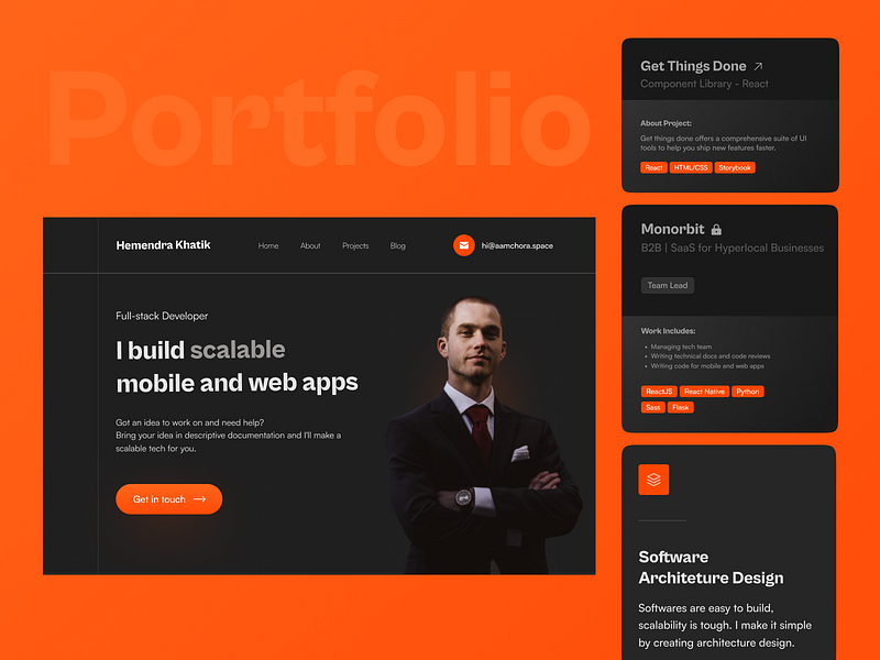 Browse thousands of Developer Portfolio Website images for design ...