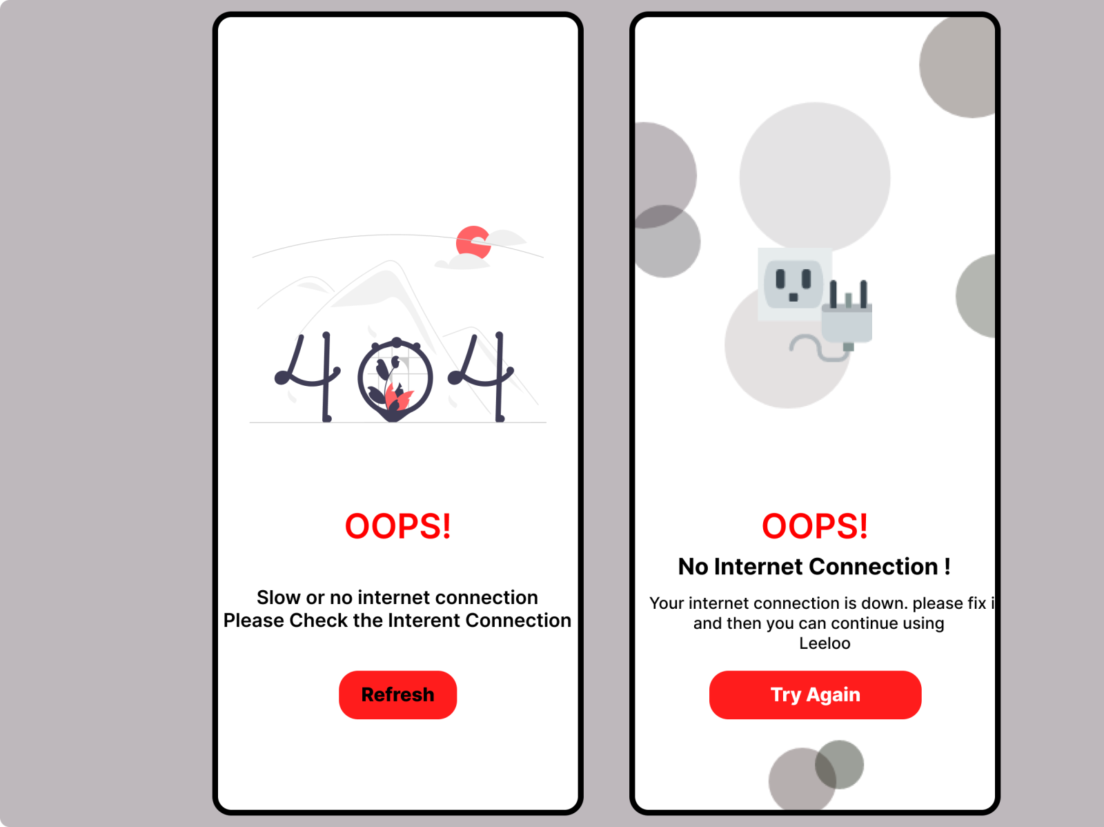 Error by Radhakrishnan on Dribbble