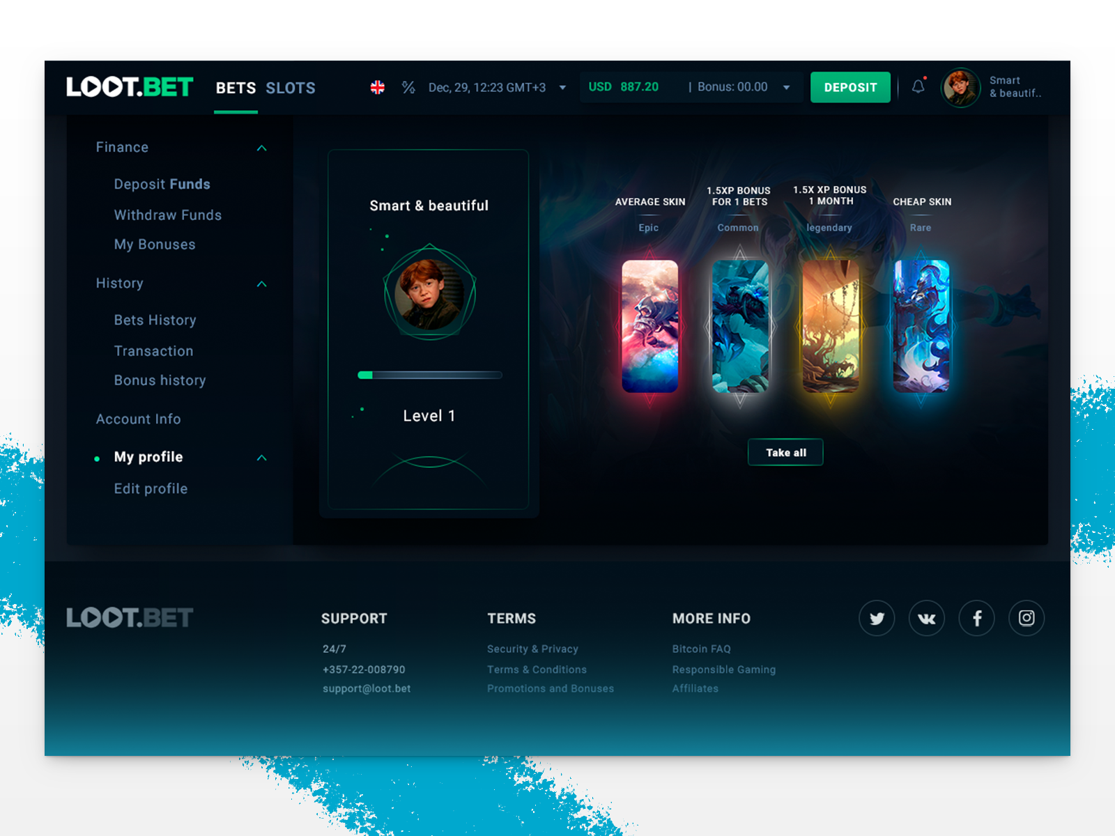 LB- My Profile- Open Loot Box by Iryna on Dribbble