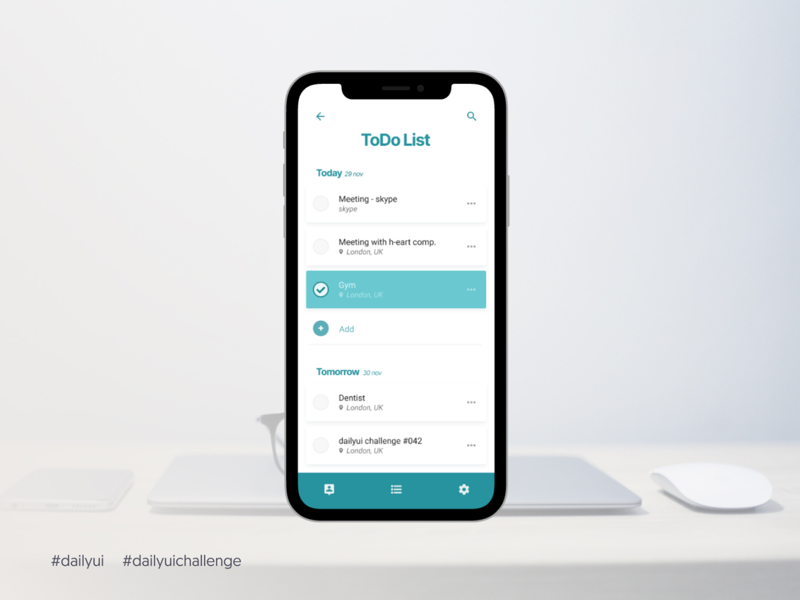 Daily UI #042 - ToDo List by Daniel Santinhos on Dribbble Daily UI #042 - ToDo List by Daniel Santinhos on Dribbble
