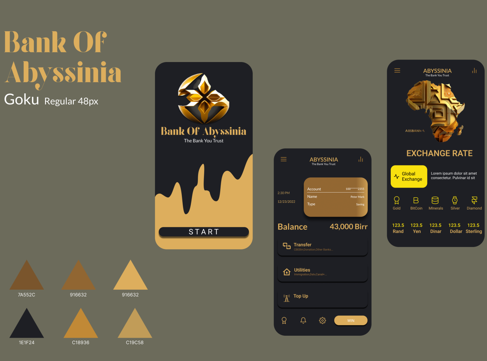 Case study Bank of Abyssinia by Wedi sarah on Dribbble