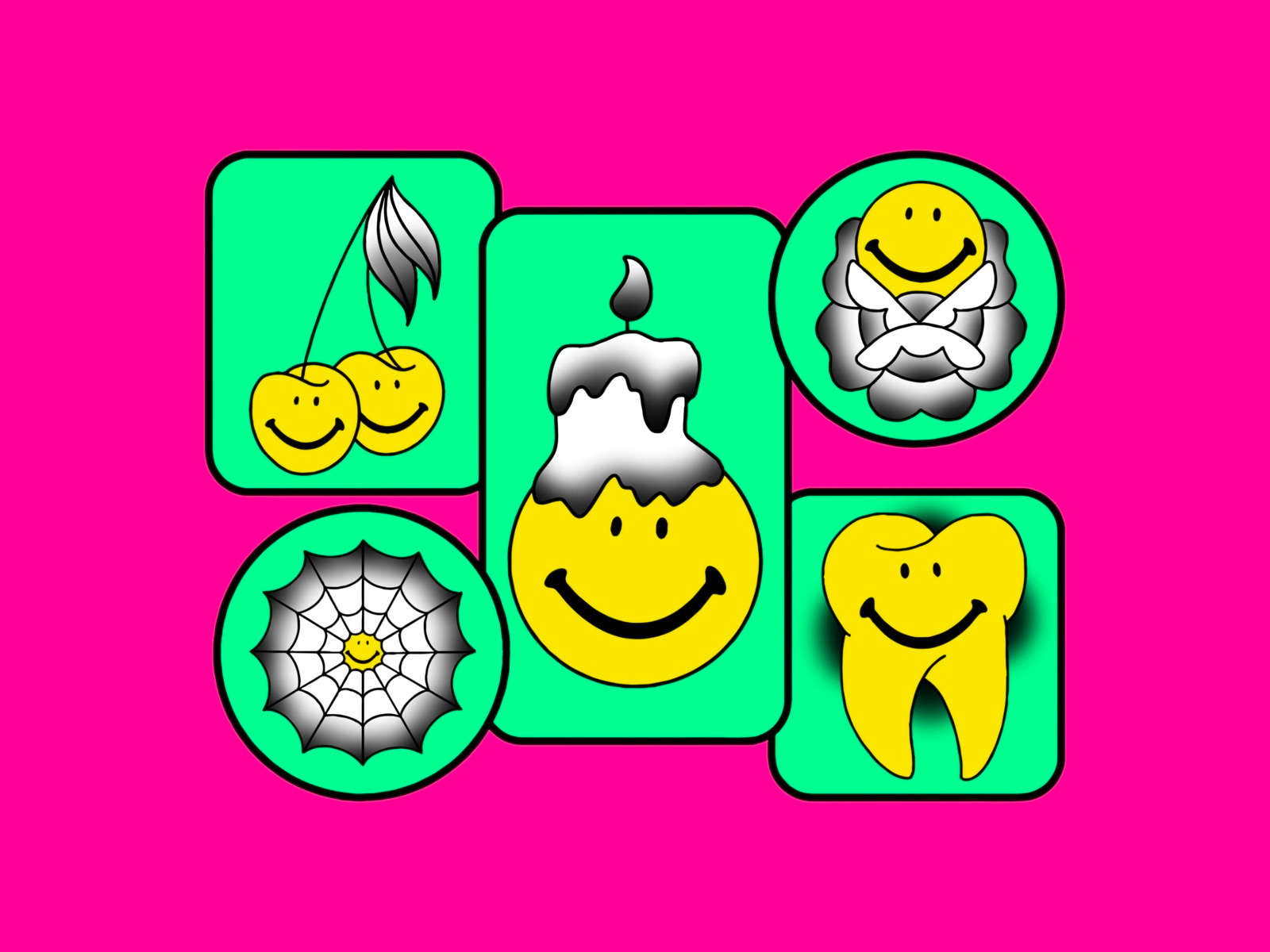 Smiley Flash Sheet by Matt Paul on Dribbble