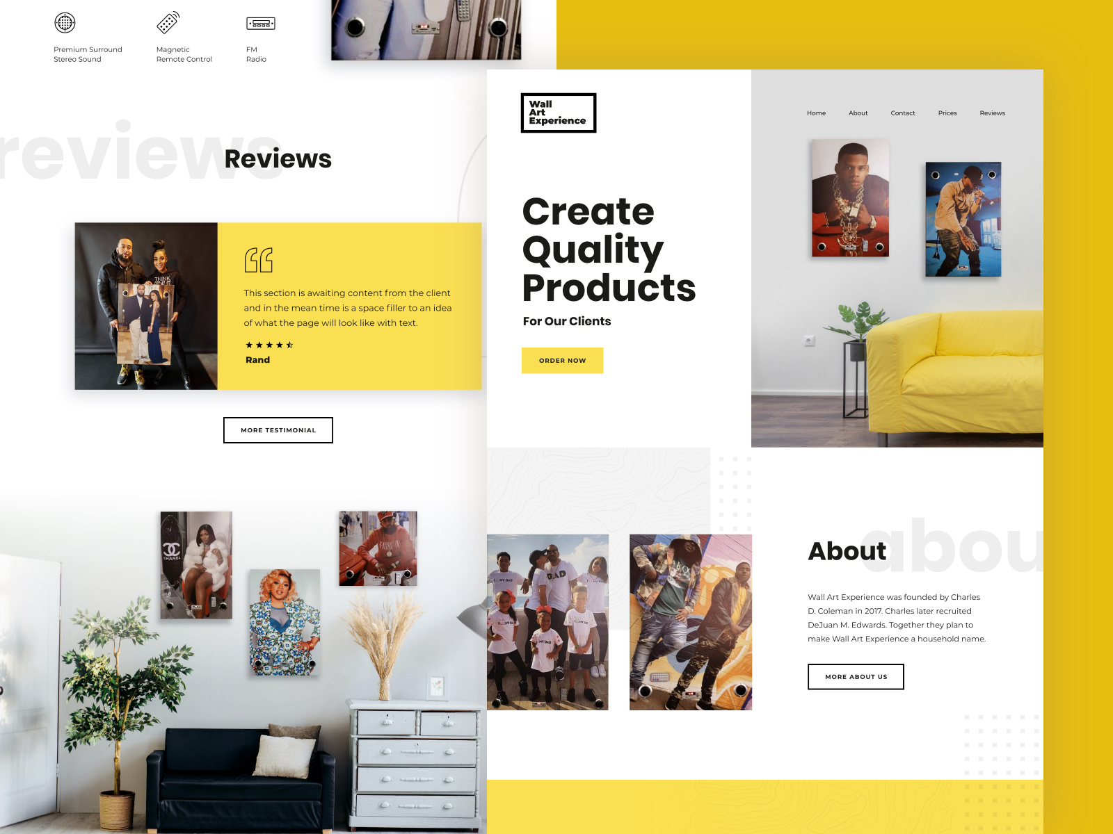 Canvas Print Web Design by Marlon Gerundio on Dribbble