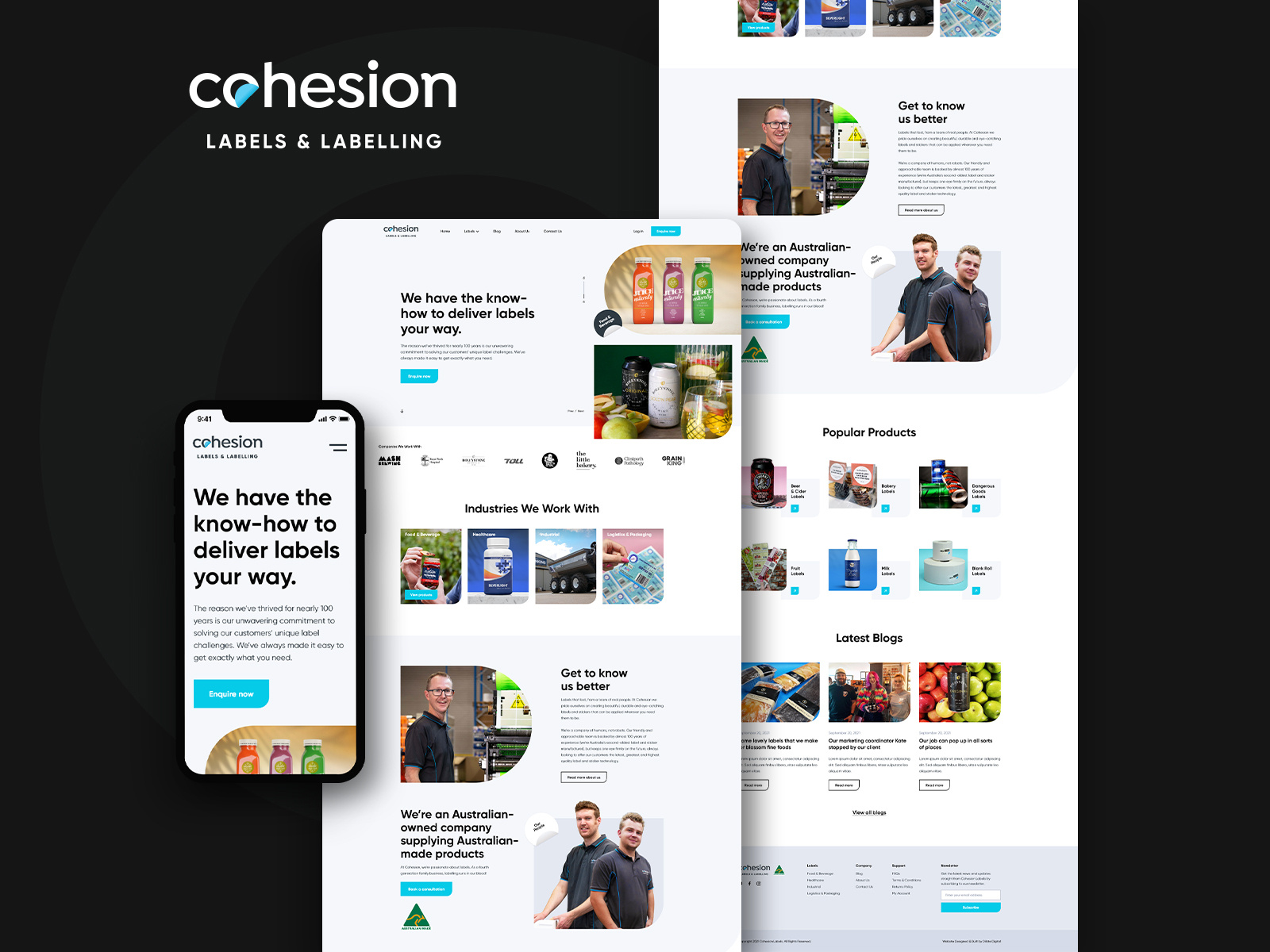 Labels & Labelling Web Design by Marlon Gerundio on Dribbble