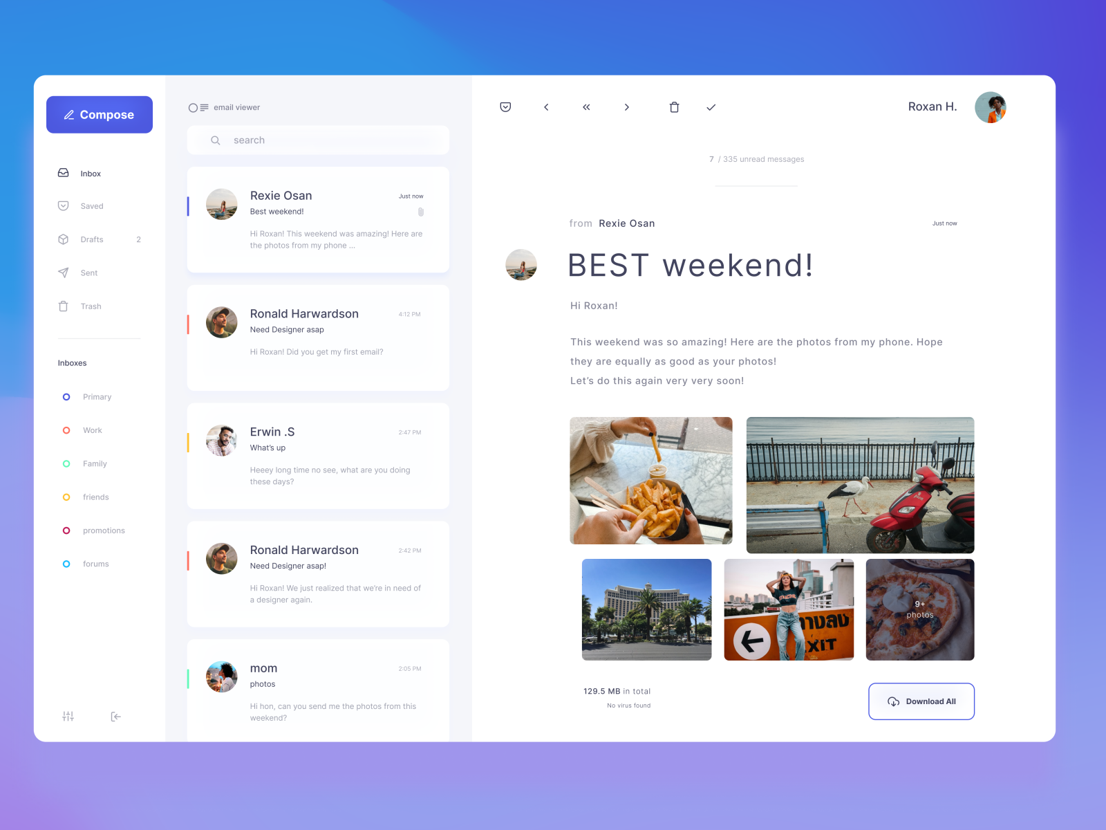 bright email design concept by Dennis B on Dribbble