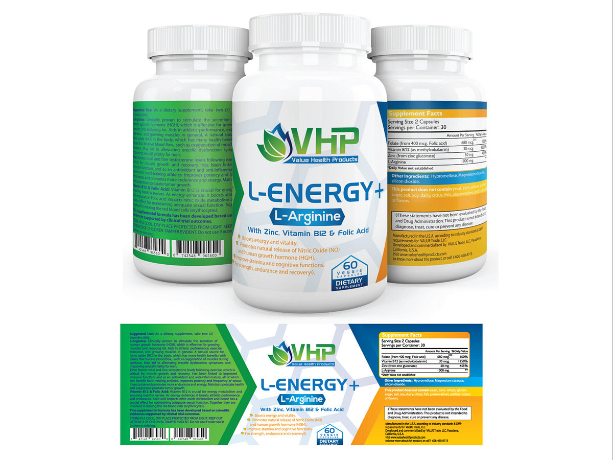 Supplement Label designs, themes, templates and downloadable graphic ...