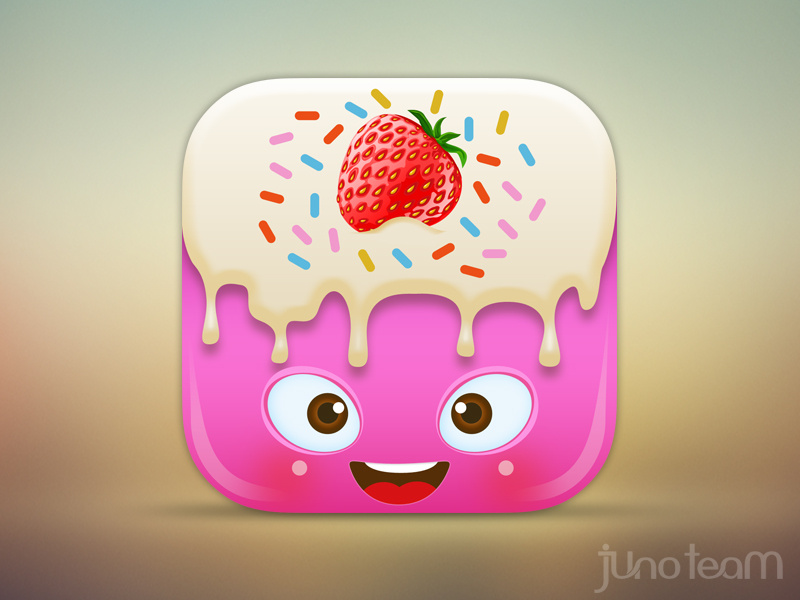 Cake app icon by Junoteam on Dribbble