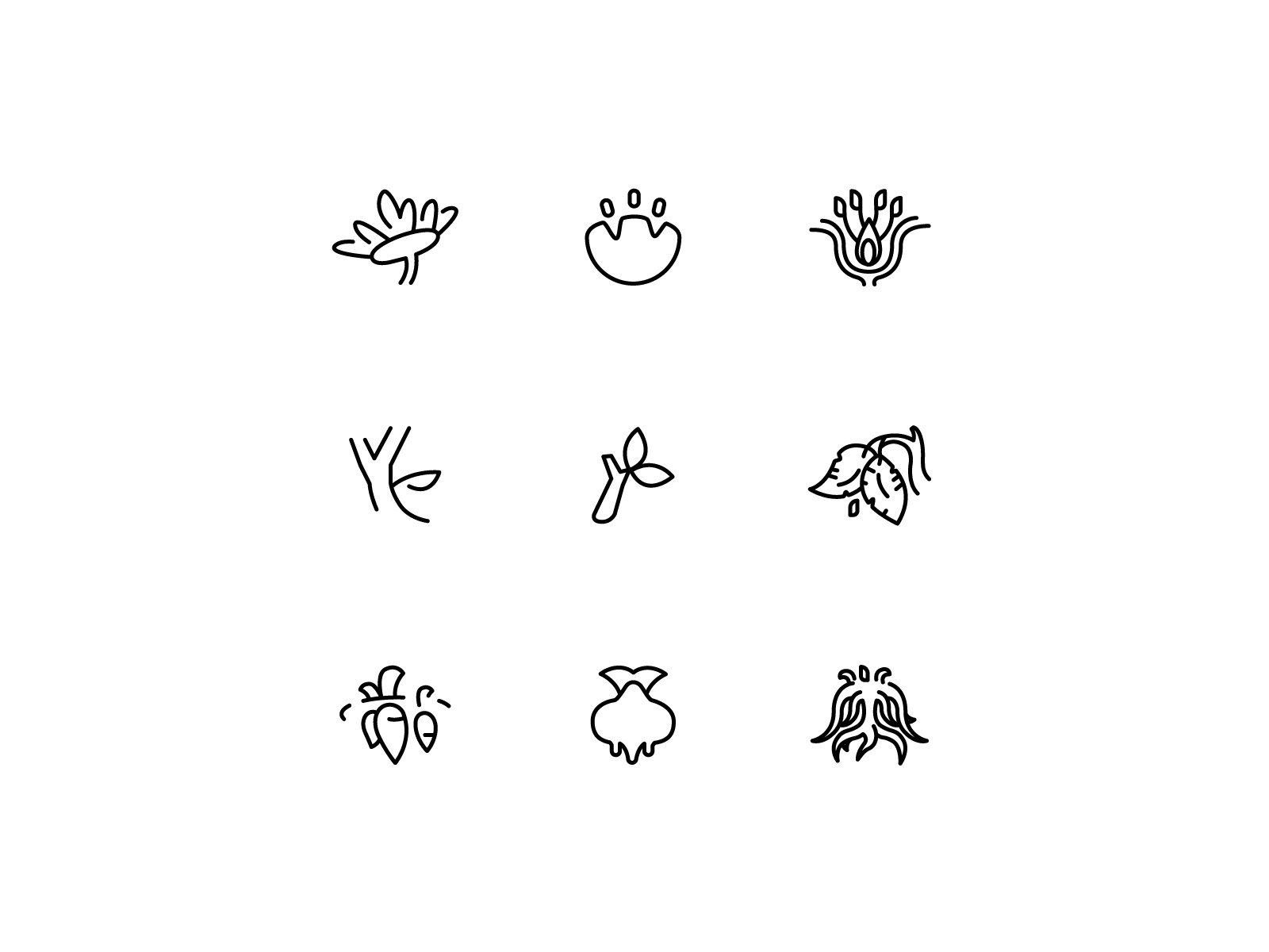 Bloom, Stem, & Root Logo Exploration by Mark Patterson on Dribbble