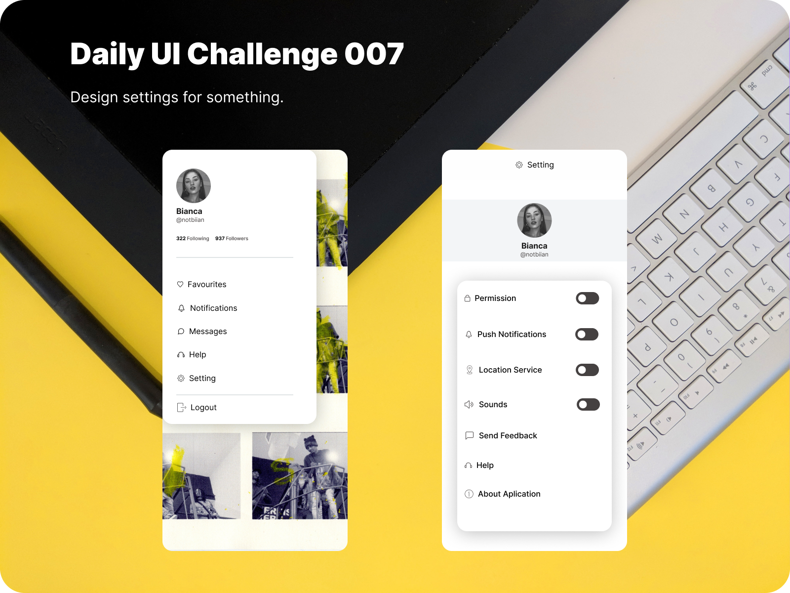 Daily UI Challenge 007 by Bianca Ramonda Lemos on Dribbble