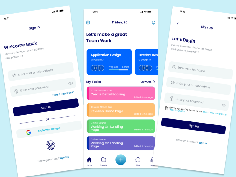 Project Management App design by Ridwan Yinusa on Dribbble