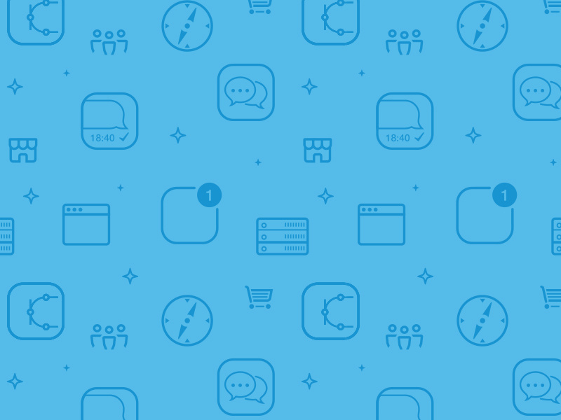 Messaging Icon Pattern by Rachel Blank on Dribbble