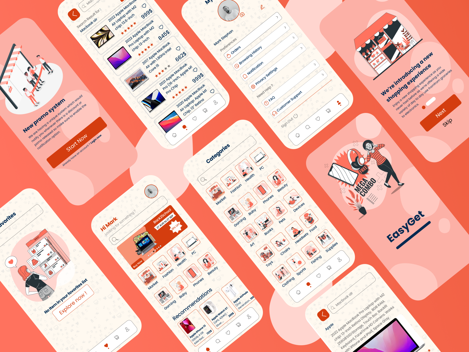 EasyGet, E-Commerce app Design by Ahmed Edris on Dribbble