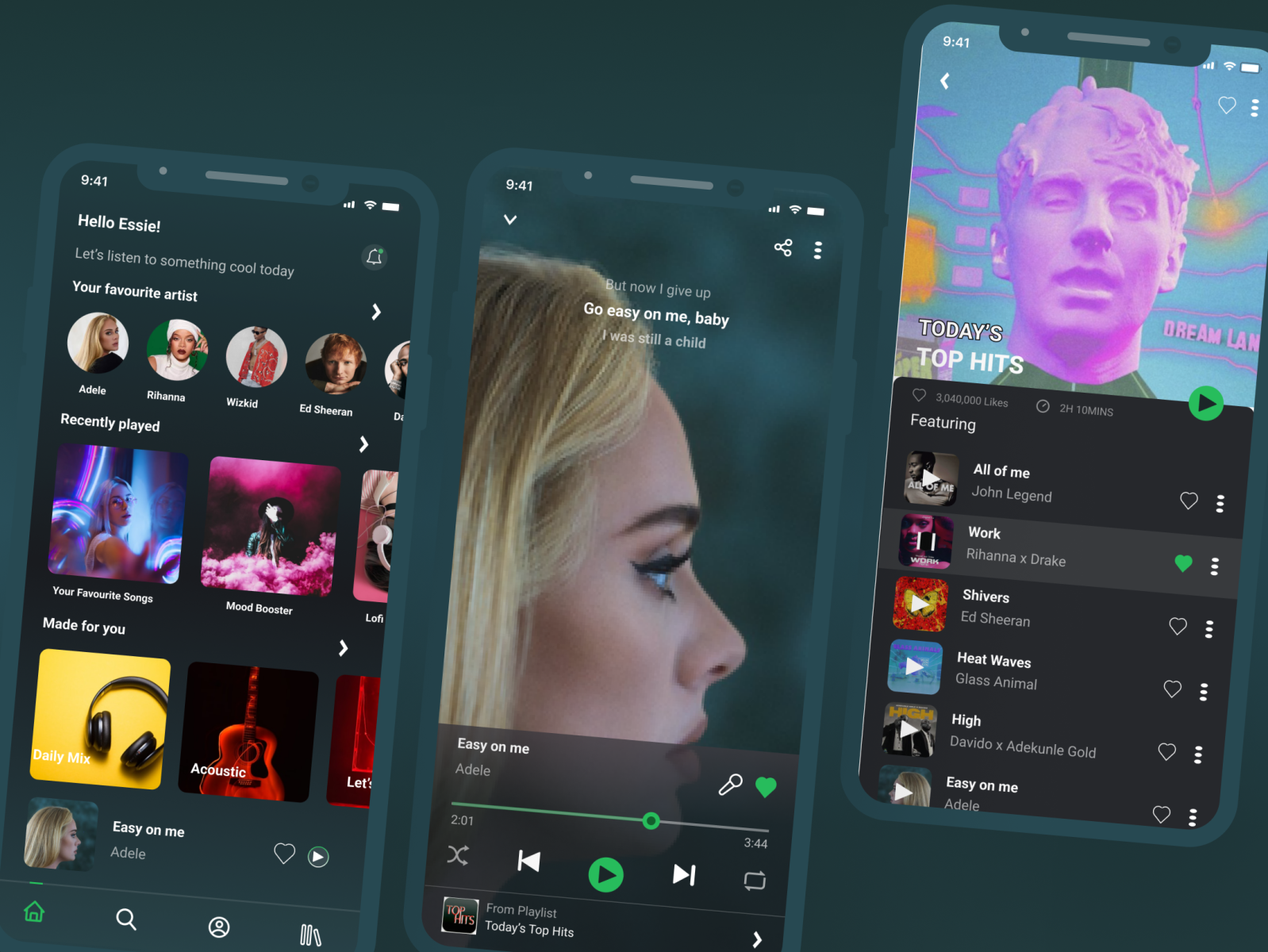 Spotify Music App by Esther Adeola Amusan on Dribbble