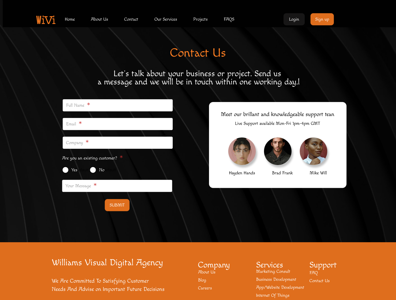 Contact Us by Esther Adeola Amusan on Dribbble