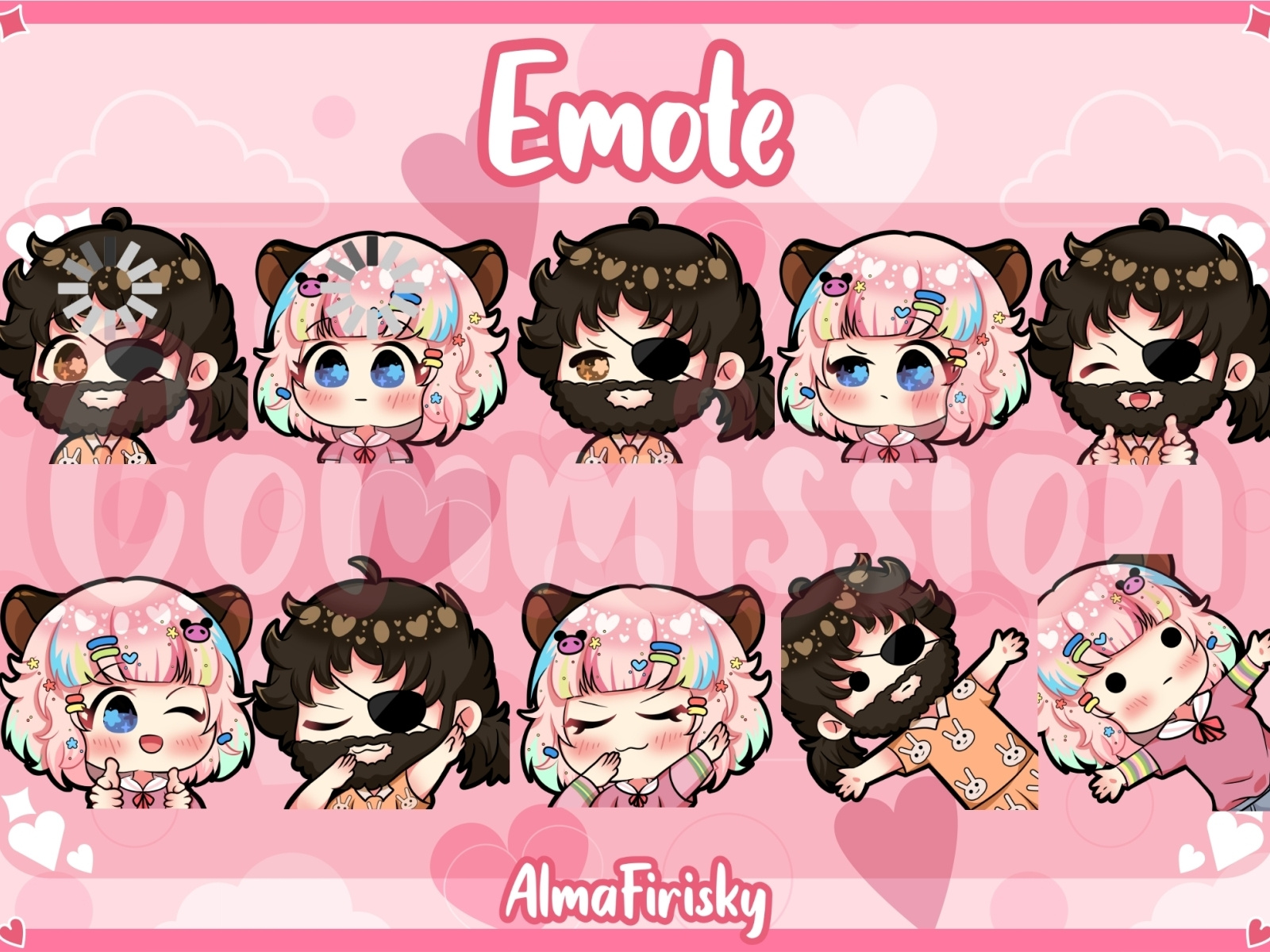 Chibi or Emote Commission by ViolaGrist by Viola Grist on Dribbble