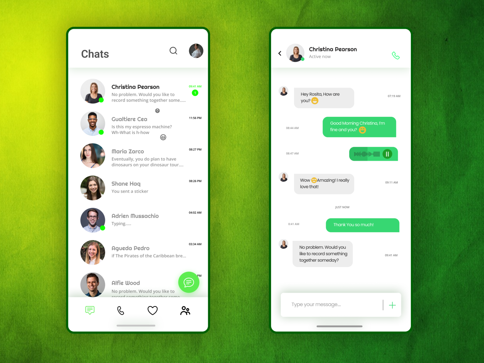 Chat App | UI Design by Prabhat Saini on Dribbble