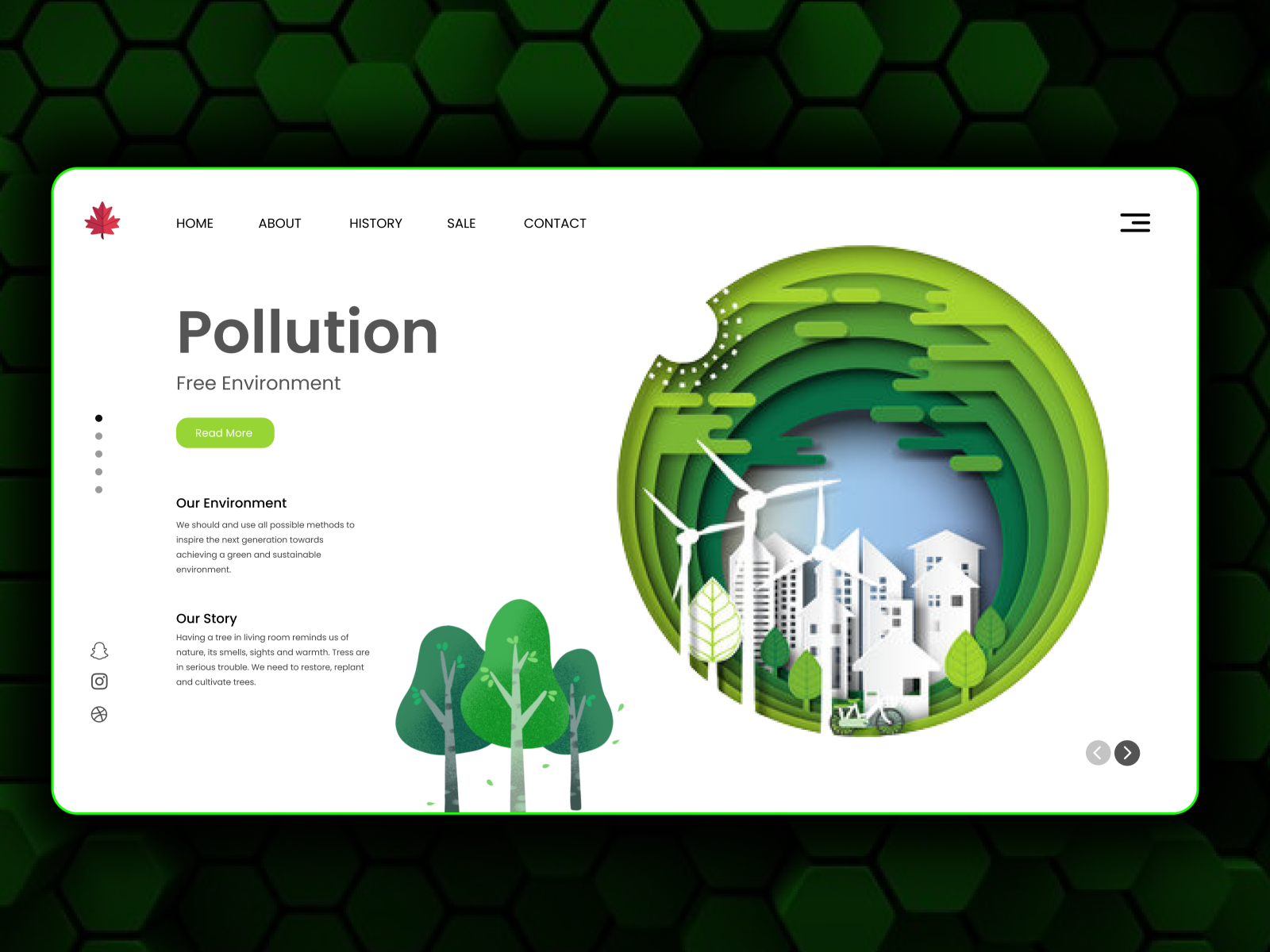 Environment Awareness Website | UI Design by Prabhat Saini on Dribbble