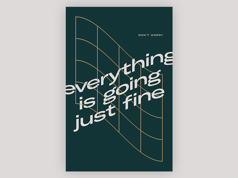Everything is going just fine. by Clint Keener on Dribbble