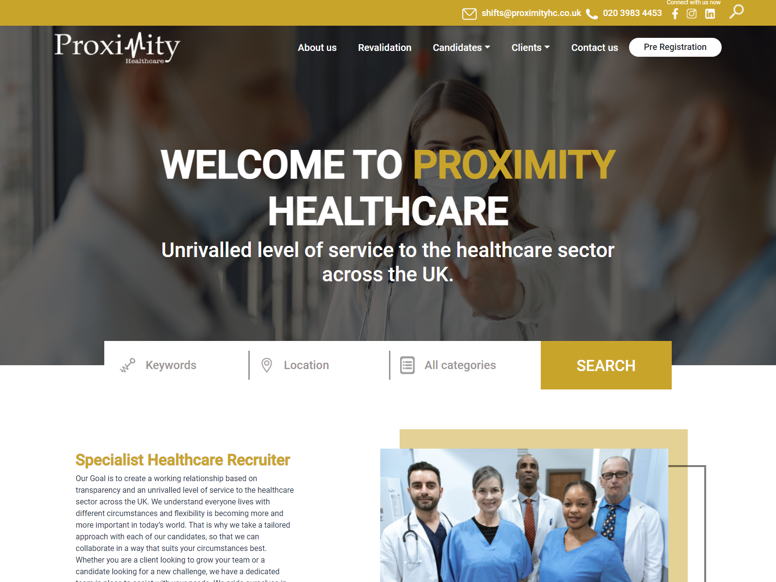 Proximity healthcare design by Muhammad Ateeq on Dribbble