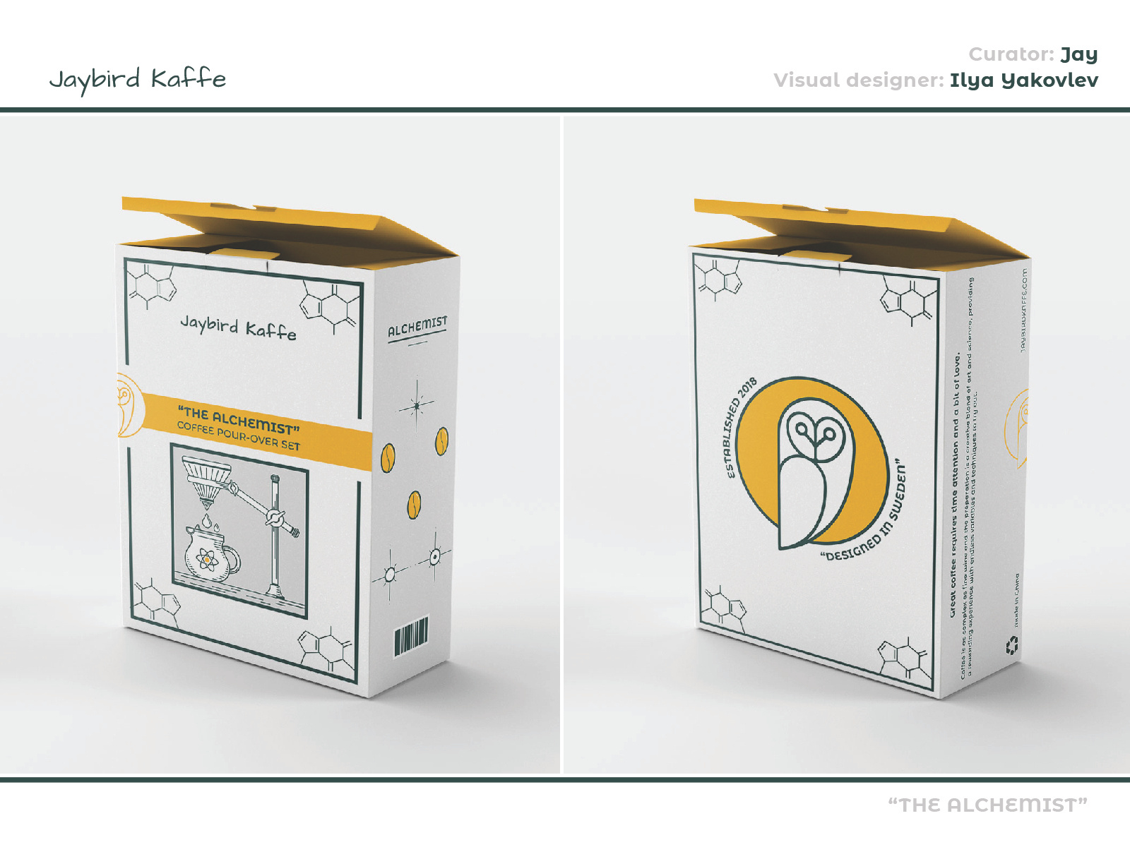 "The Alchemist" box packaging by Elijah Yakovlev on Dribbble