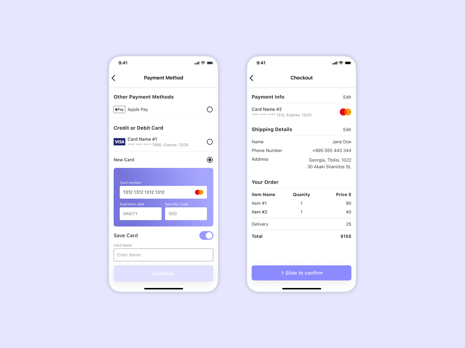Checkout Screen | DailyUI 002 by Siarhei Hlauda on Dribbble