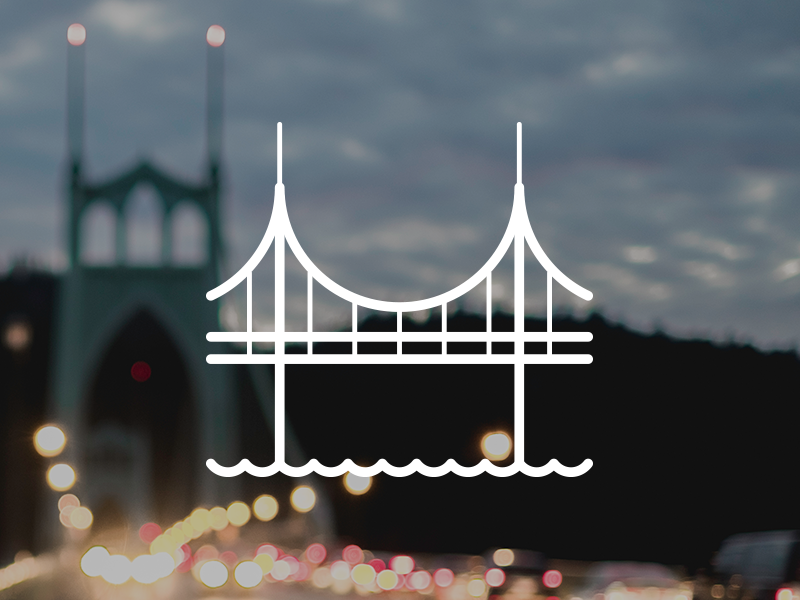 Portland Icon Set Bridge by Nick Dunlap on Dribbble