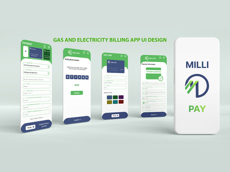 Billing app UI by Beedesign on Dribbble