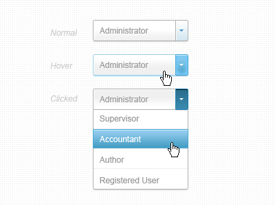 Drop Down (PSD Attached) by Kulpreet on Dribbble