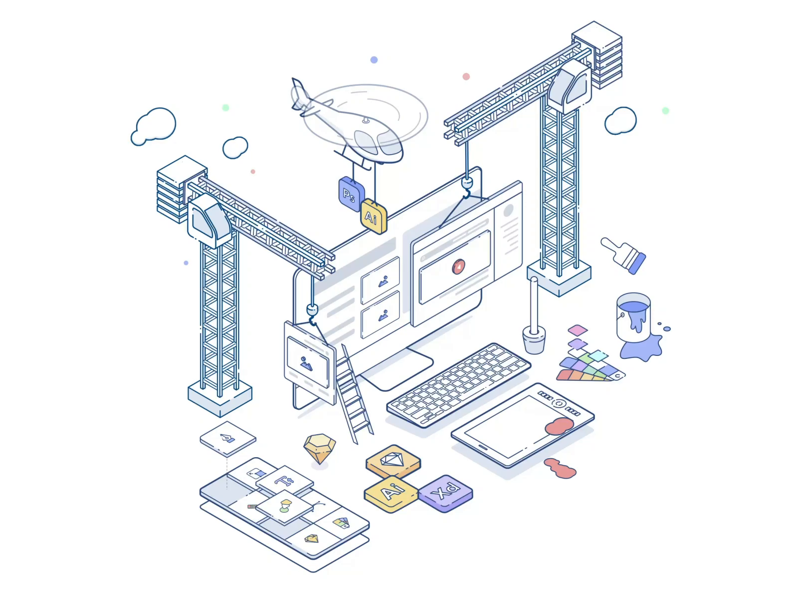 Isometric Loop by Anton Tkachev for UI8 on Dribbble