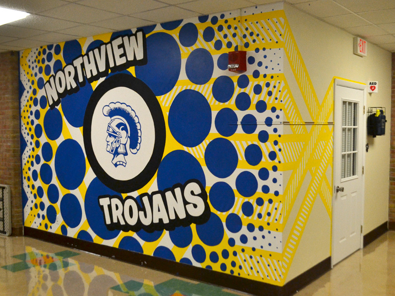 Findlay Schools Mural Project Northview Trojans by Mr.Taylor on Dribbble