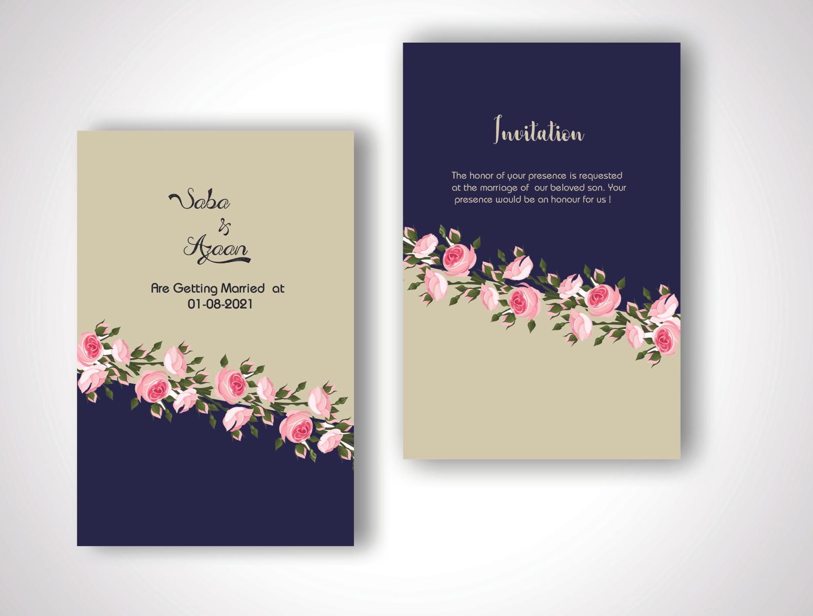 Invitation card by Najam on Dribbble