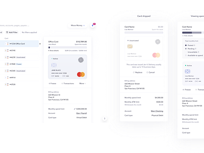 Card Detail Updates by Alex Price for Mercury on Dribbble