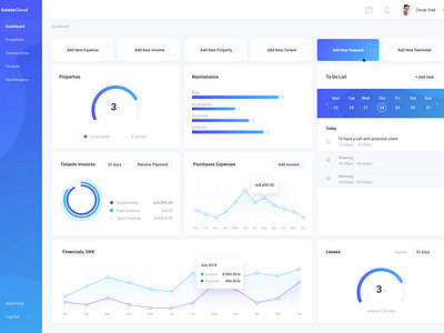 Real Estate CRM Dashboard by Daria 🦋Izmailova | App Designer | Saas on ...
