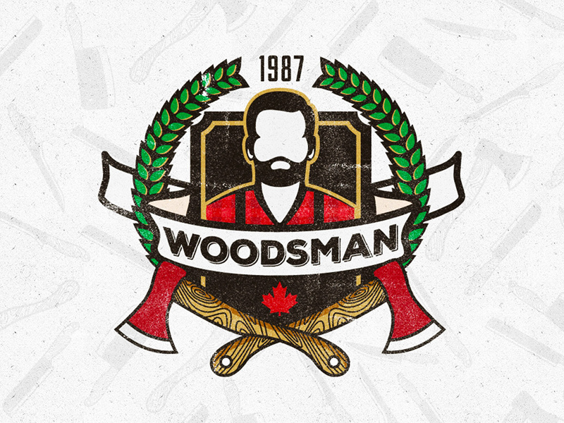 Woodsman Badge by Gergő Sztuchlak on Dribbble