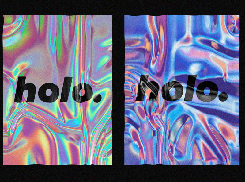 Realistic holographic texture by Gergő Sztuchlak on Dribbble