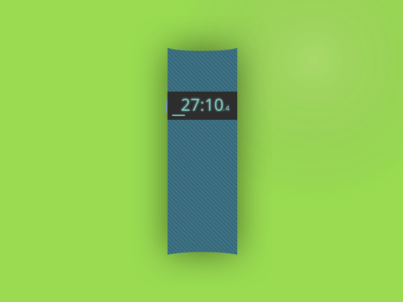 Daily UI 014 | [Fitbit] Countdown Timer by Seth Coelen on Dribbble