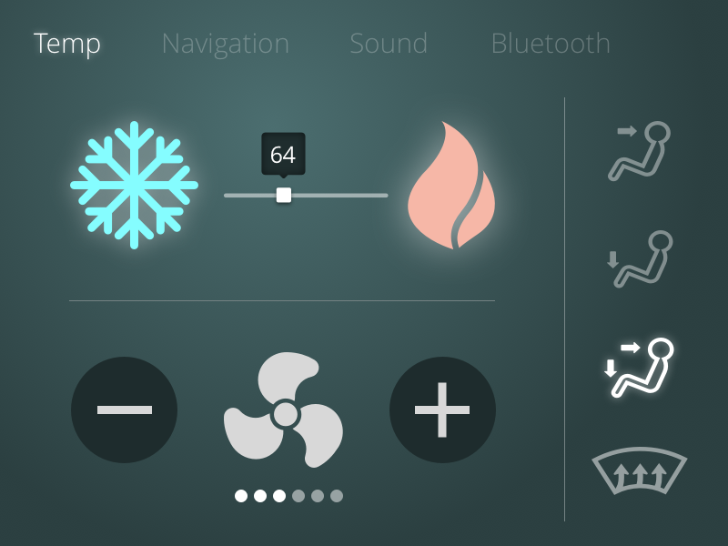 Daily UI 034 | Car Interface by Seth Coelen on Dribbble