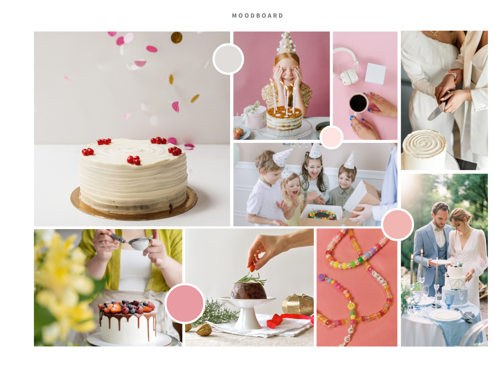 Brand kit for a bakery website - Moodboard by Denise on Dribbble